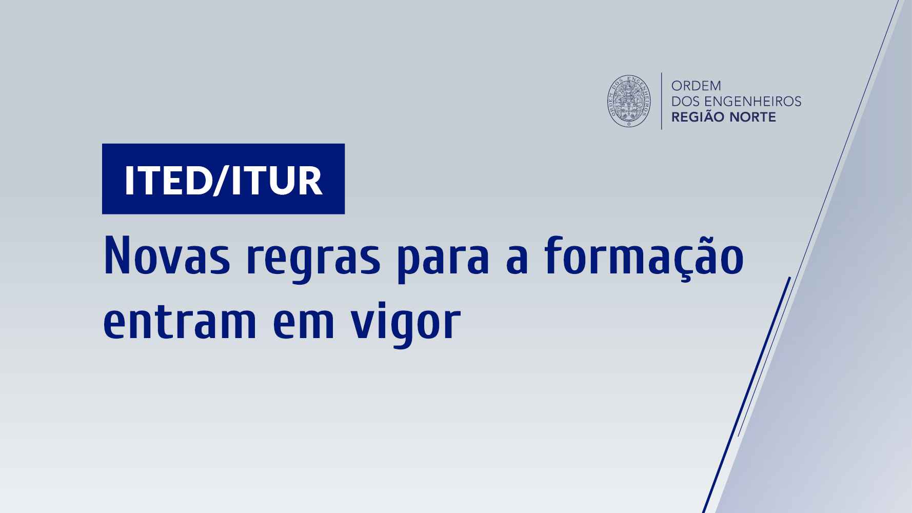 Há novos procedimentos de acreditação das ações de formação ITED e ITUR ...